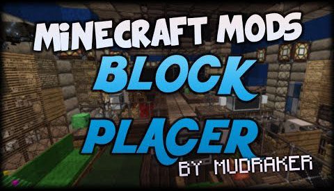 BlockPlacer Mod - 9Minecraft.Net