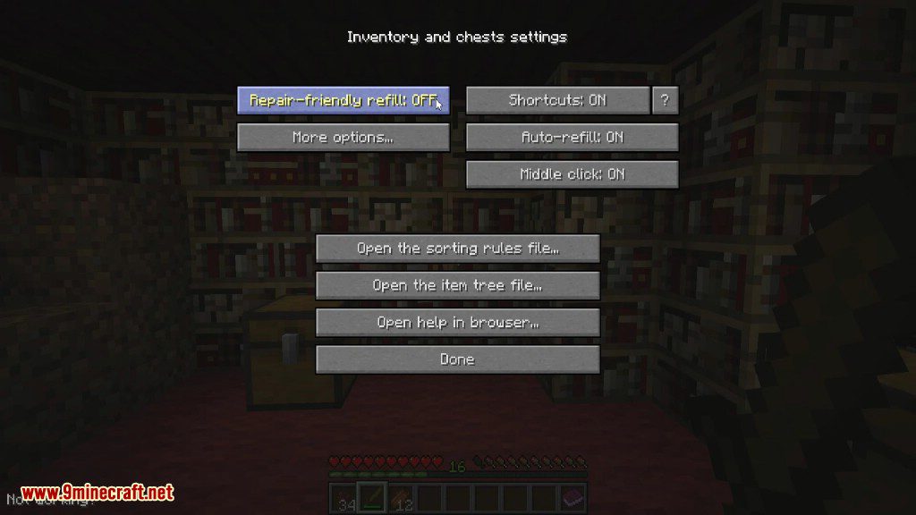 Inventory Tweaks Mod 11221112 Auto Switching