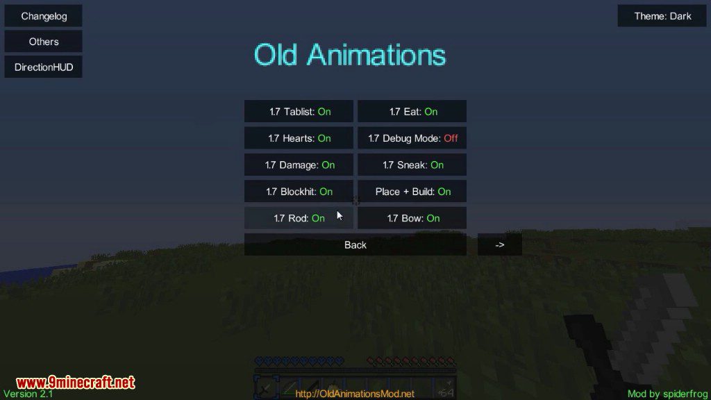 Old Animations Mod 1.8.9 for Minecraft - 9Minecraft.Net