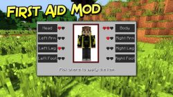 First Aid Mod 1.16.4/1.15.2 (New Health System Mechanics) - 9Minecraft.Net