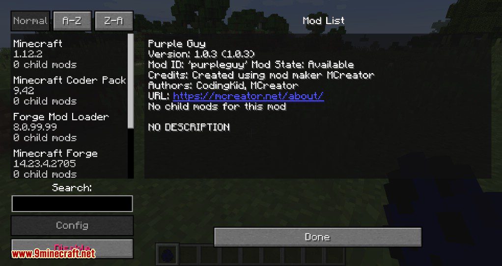 Purple Guy Mod 1.12.2 (William Afton from Five Night At Freddy's) - Mc ...