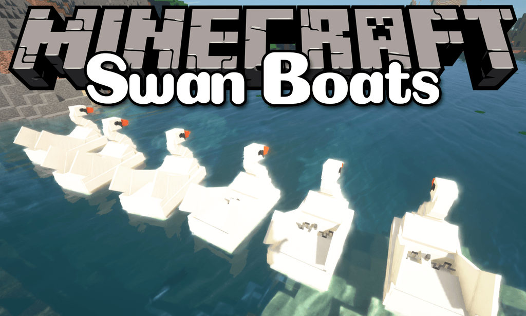 Swan Boats Mod 1.12.2 (Where The Memories Are Made!) - 9Minecraft.Net