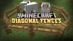 Diagonal Fences Mod 1.16.5 (Utility) - 9Minecraft.Net