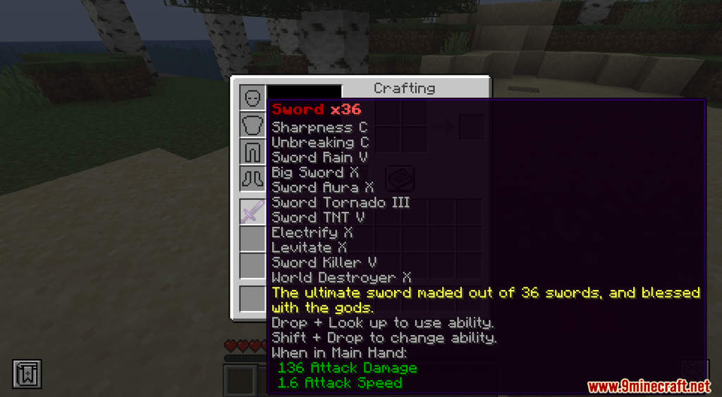 Sword X36 Data Pack (1.19.3, 1.18.2) - Combine your Swords - 9Minecraft.Net