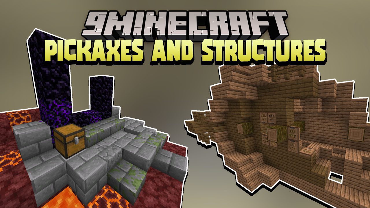 Minecraft But Pickaxes Spawn Structures Data Pack (1.18.2, 1.17.1 ...