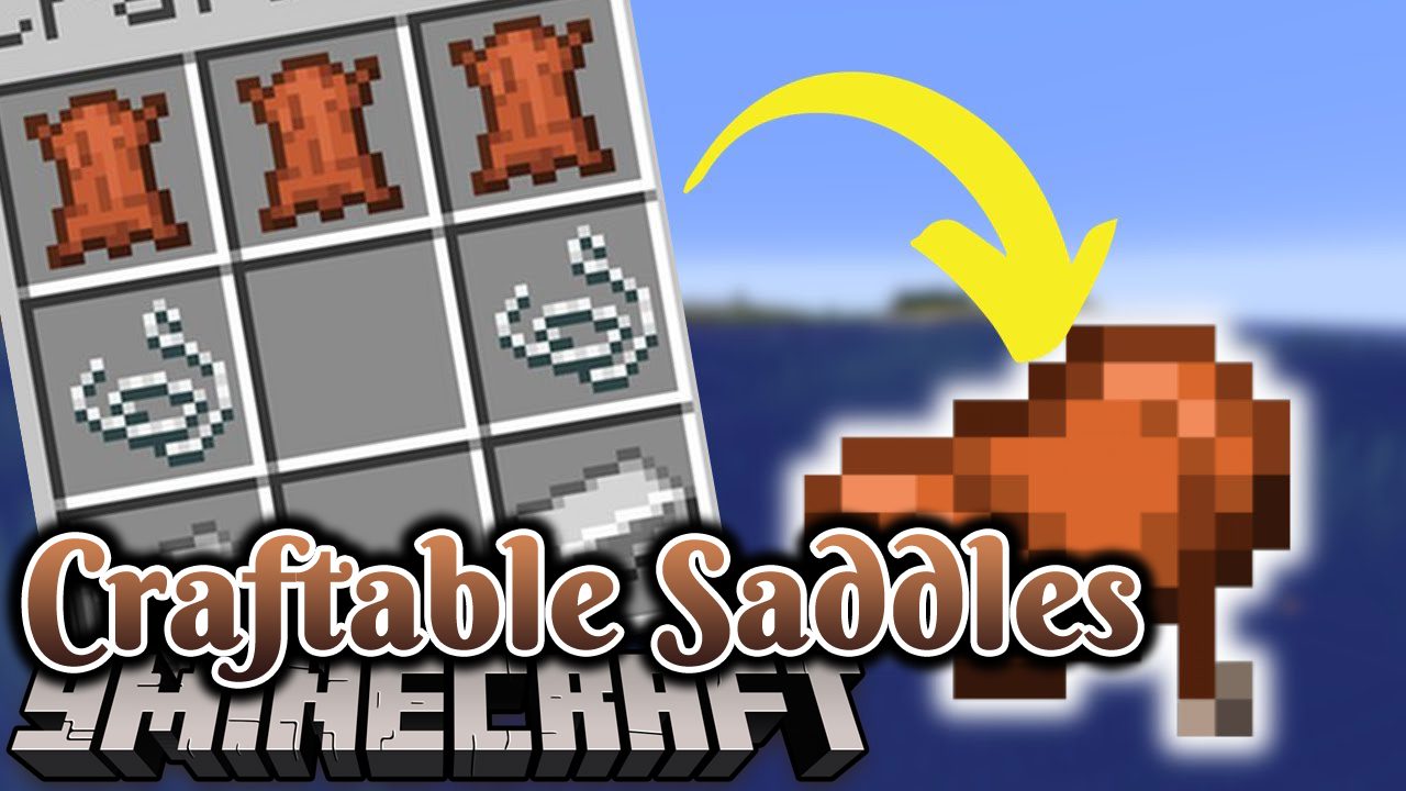 Craftable Saddles Mod 1213 1201 Crafting Recipe For Saddles 9minecraftnet