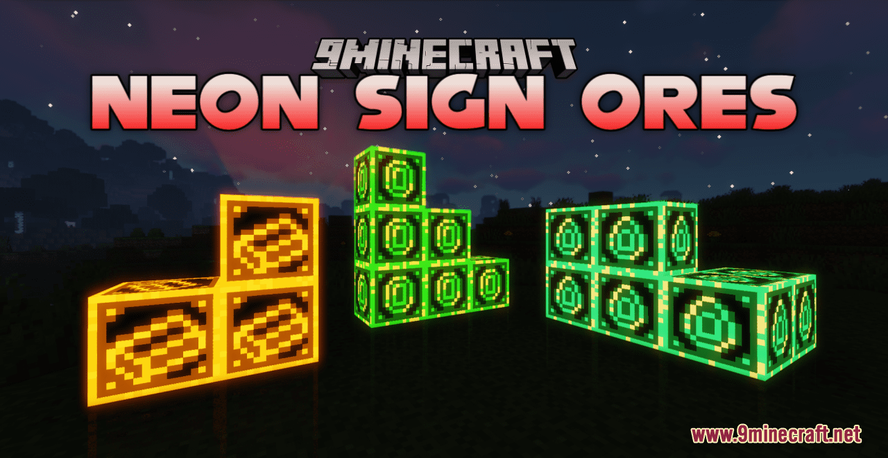 霓虹灯标志矿石资源包（1.19.3、1.18.2） - JE纹理[材质] - Minecraft(我的世界)苦力怕论坛