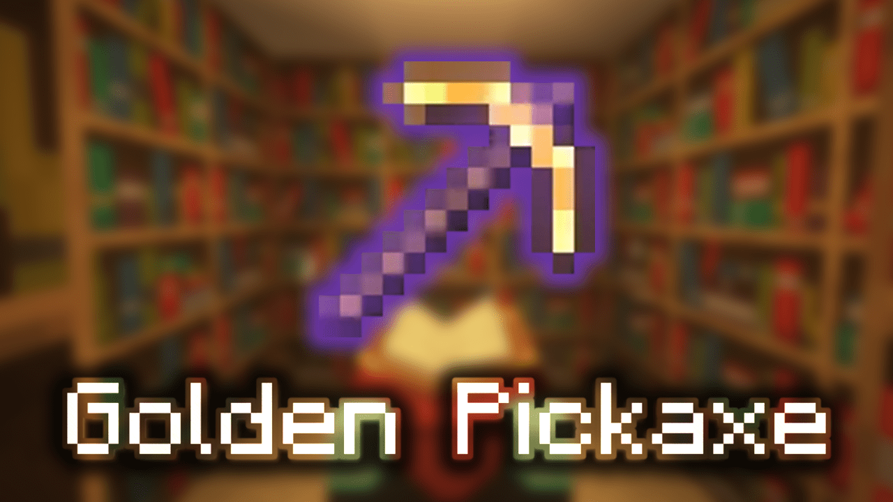 Minecraft Gold Pickaxe