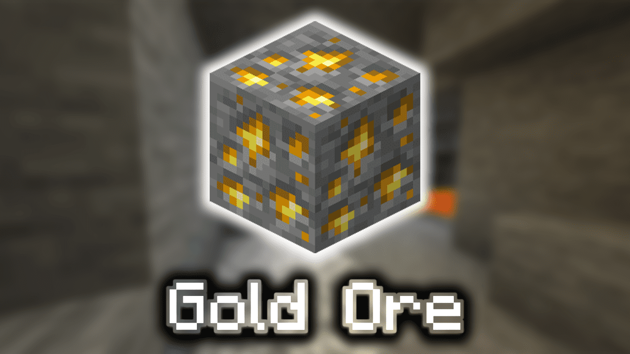 Minecraft Gold Ore Block