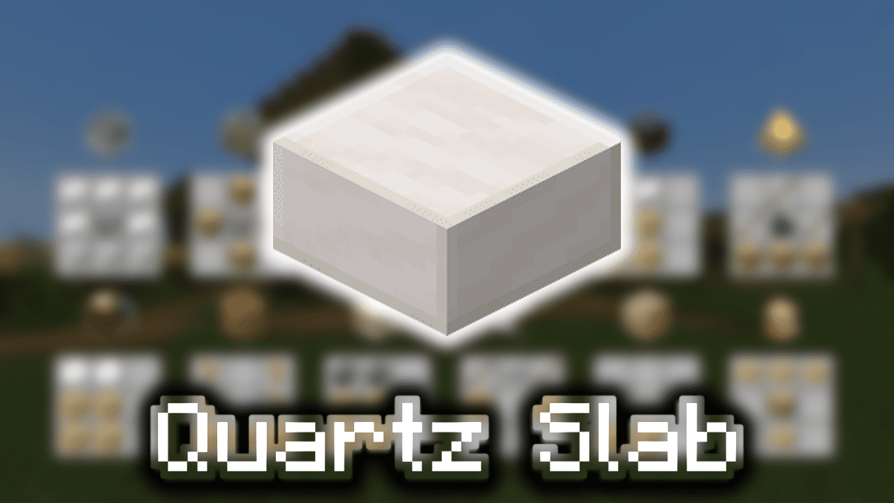 Quartz Slab Minecraft