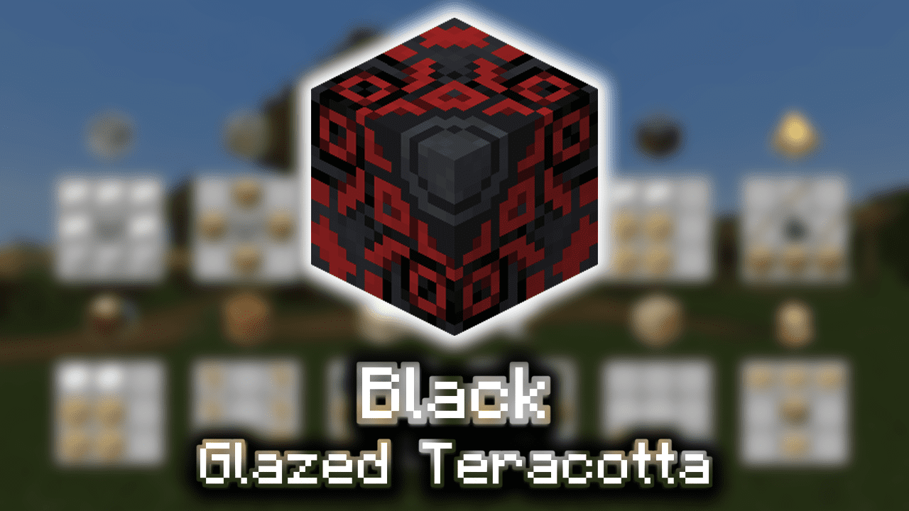 Minecraft Black Glazed Terracotta