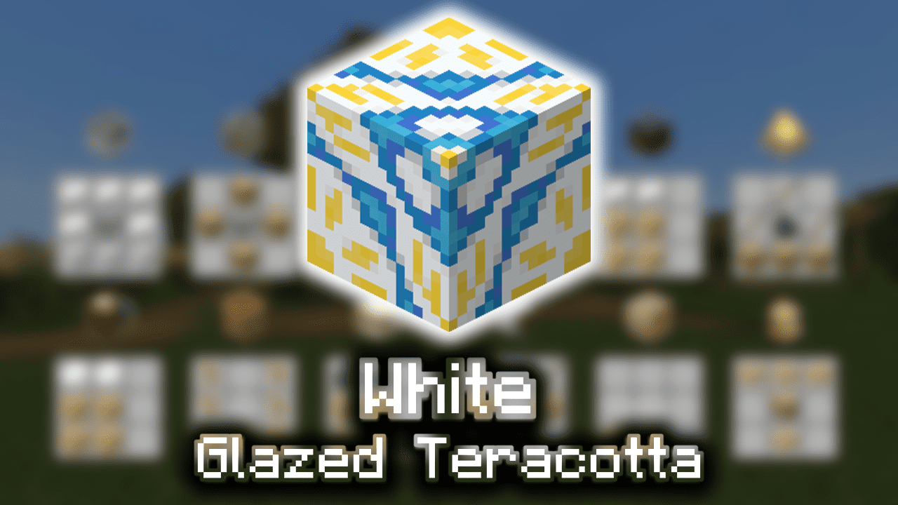 Minecraft White Glazed Terracotta Glazed Terracotta Pillars (The Key