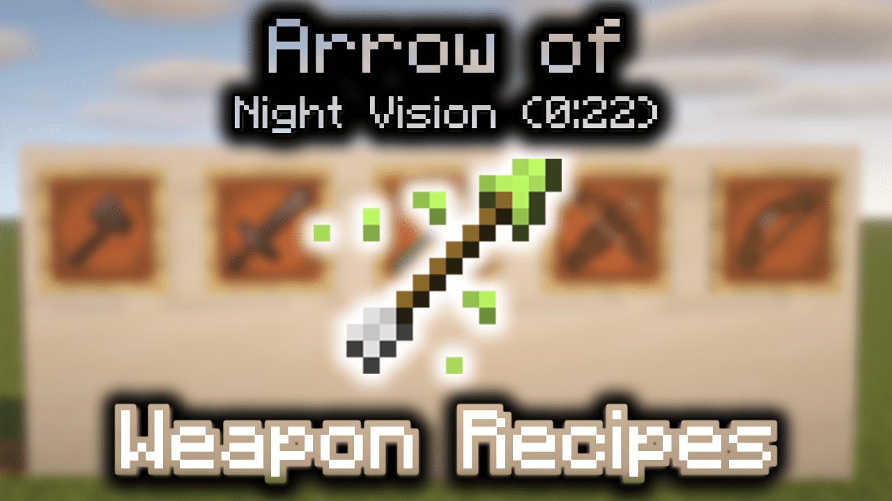 Minecraft How To Make A Arrow