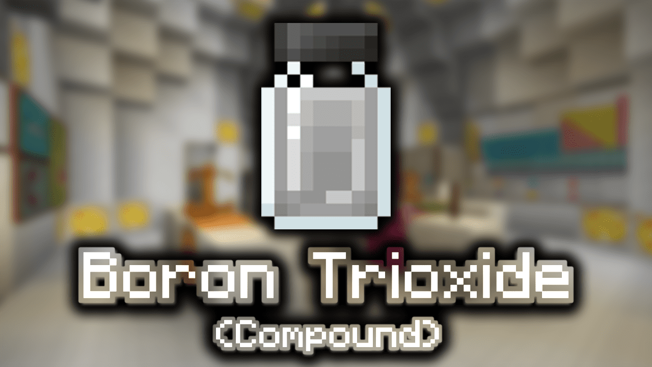 Boron Trioxide Compound Wiki Guide 9minecraftnet