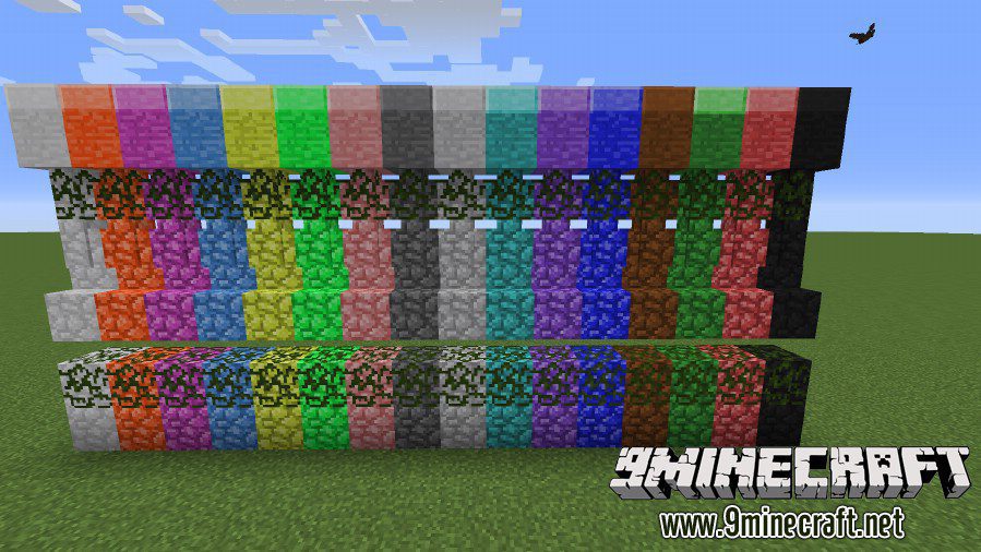 Galactic Colored Blocks Mod - 9Minecraft.Net